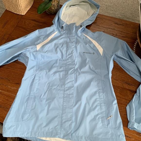 Merrell | Jackets & Coats | Merrell Womens Light Blue White Optishell ...